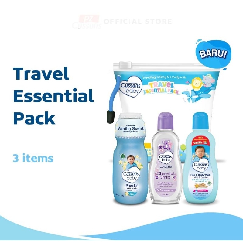 Jual Cussons Baby Travel Essential Pack Gift Set Paket Hadiah Bayi | Shopee Indonesia