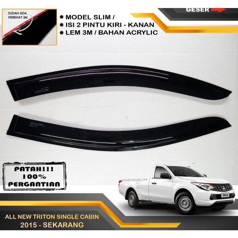 Jual TALANG AIR PINTU MOBIL ALL NEW TRITON TAHUN 2015-SEKARANG SINGLE CABIN MODEL SLIM CEMBUNG ...