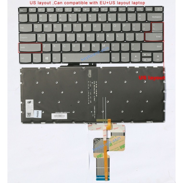Jual Keyboard lenovo Ideapad 320-14 320-14ISK 320S-14IKB BACK LIGHT ...