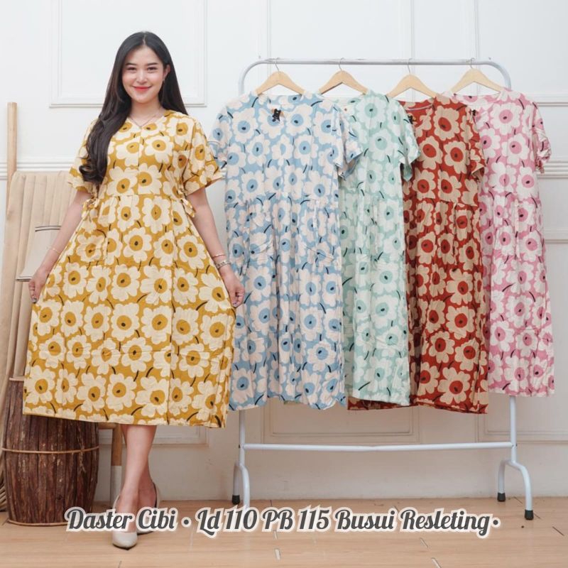 Jual Azkia - Daster Wanita Rayon Grade A Busui Resleting Depan Baju ...