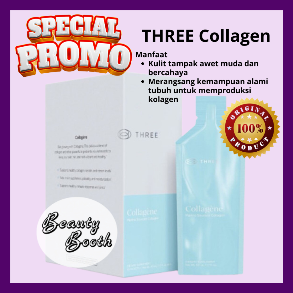 Jual THREE Collagene Collagen - Beauty Booth Beautybooth | Shopee Indonesia