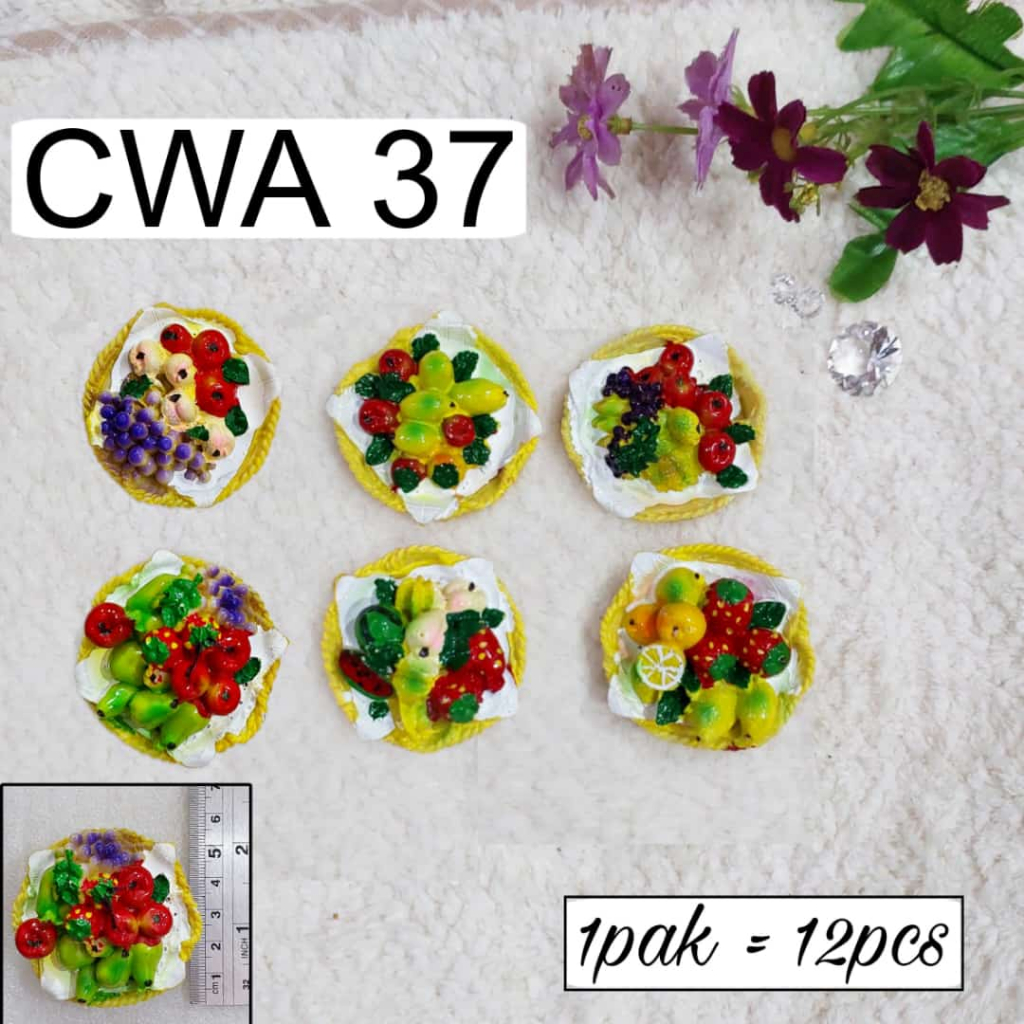 Jual tempelan kulkas buah keranjang bulat raisin clay cwa37 | Shopee ...