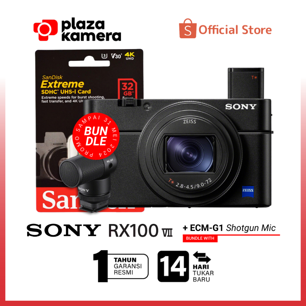 Jual Sony RX100 VII Compact Camera Cyber-shot DSC-RX100VII | Shopee ...