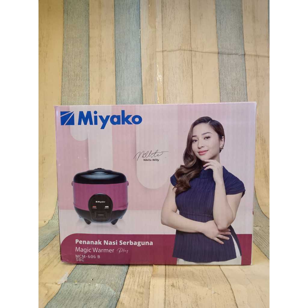 Jual Miyako MCM 606 SBC Rice Cooker Stainless Body 0.6 Liter Nikita ...