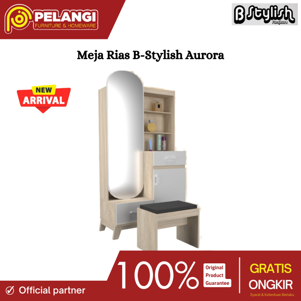 Jual Meja Rias B-Stylish Aurora | Meja Rias Set | Meja Rias Minimalis ...