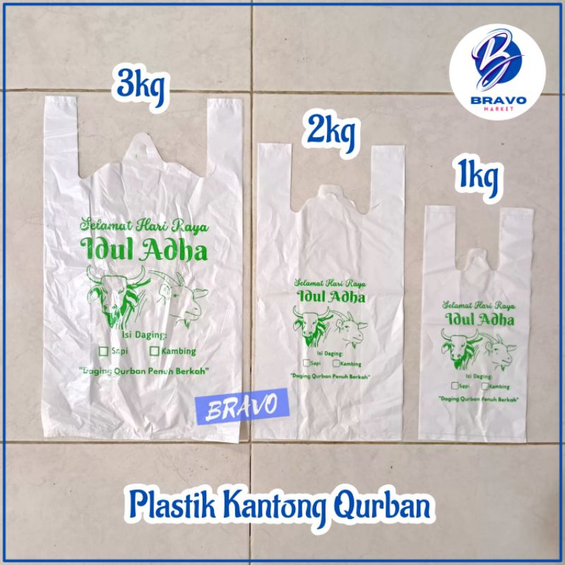 Jual Kantong plastik Qurban - Plastik Kresek Daging Kurban 15cm x 33cm ...