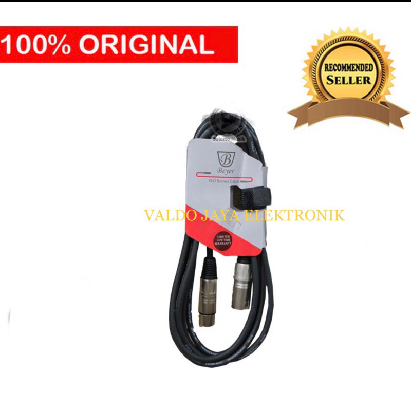 Jual BEYER Kabel Mic 3 Meter BY-ISO250LU3 Kabel Canon Female to Canon ...