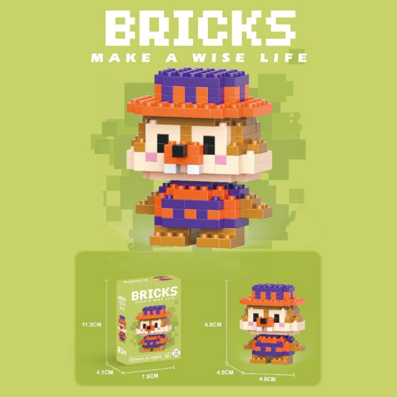 Jual Bricks Karakter Mainan Menyusun Nano Blok Permainan Anak Edukatif ...