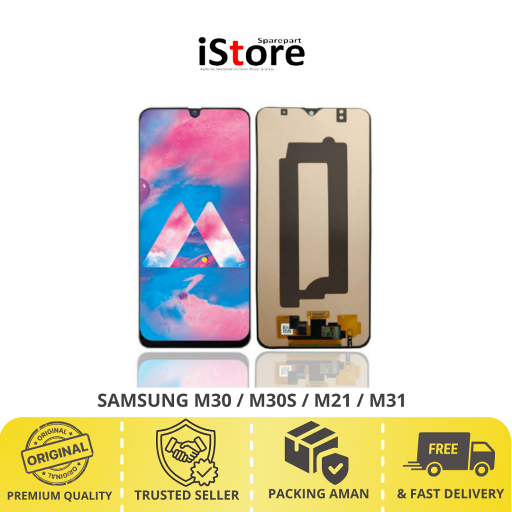 Jual iStore Lcd Touchscreen Samsung M30 / M30S / M21 / M31 Soft OLED Original HFIX | Shopee ...