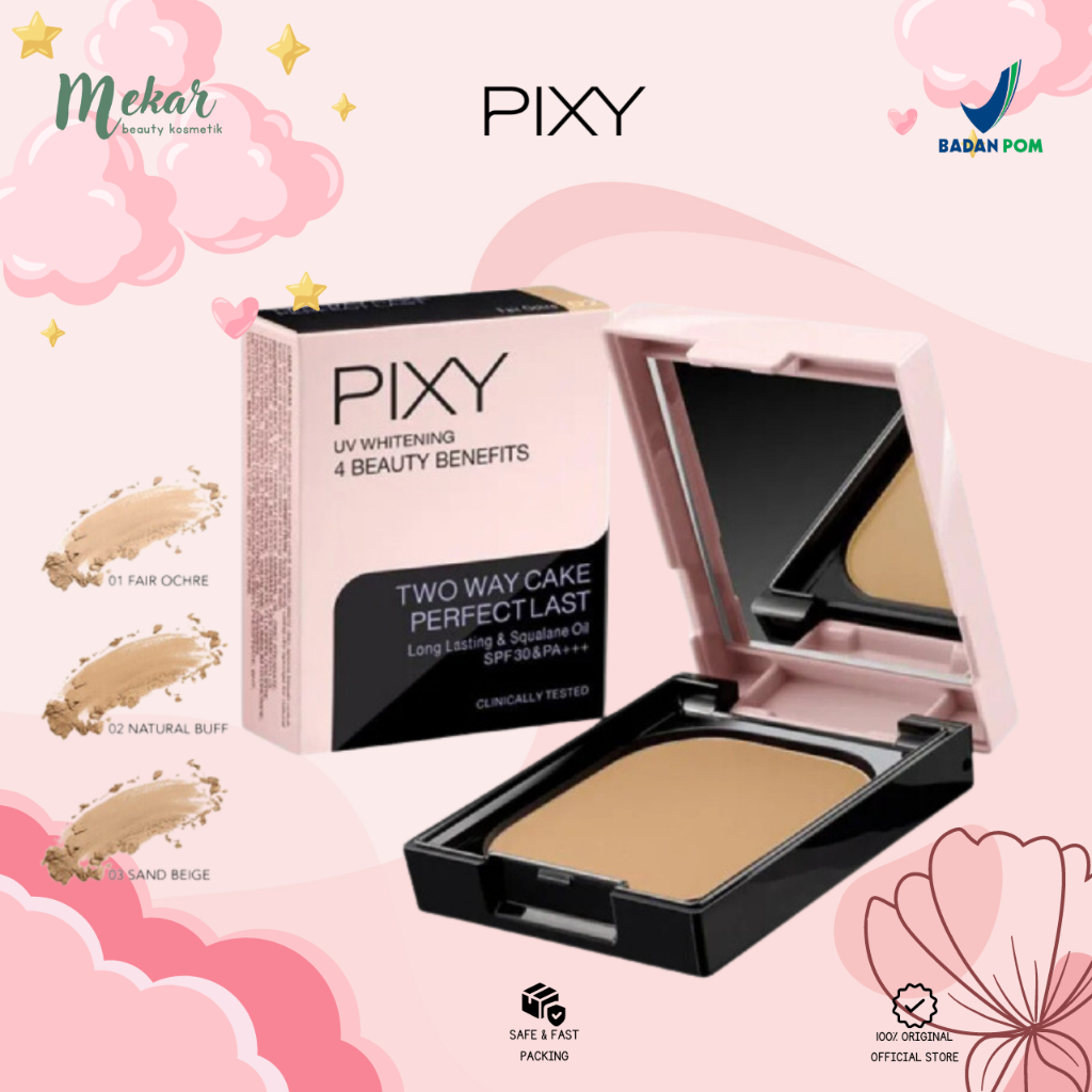 Jual PIXY TWC Perfect Last UV Whitening Two Way Cake Perfect Last 9gr | Reffil | Fullcase| Bedak ...