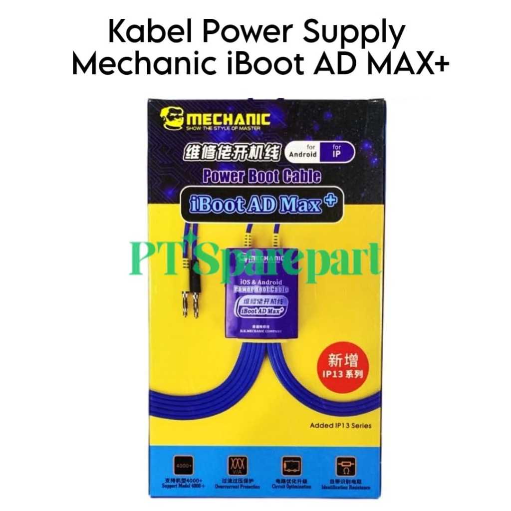 Jual Mechanic iBoot AD MAX+ / Kabel Power Suply Boot Untuk Android dan iOS 5S Sampai 13 Pro Max ...