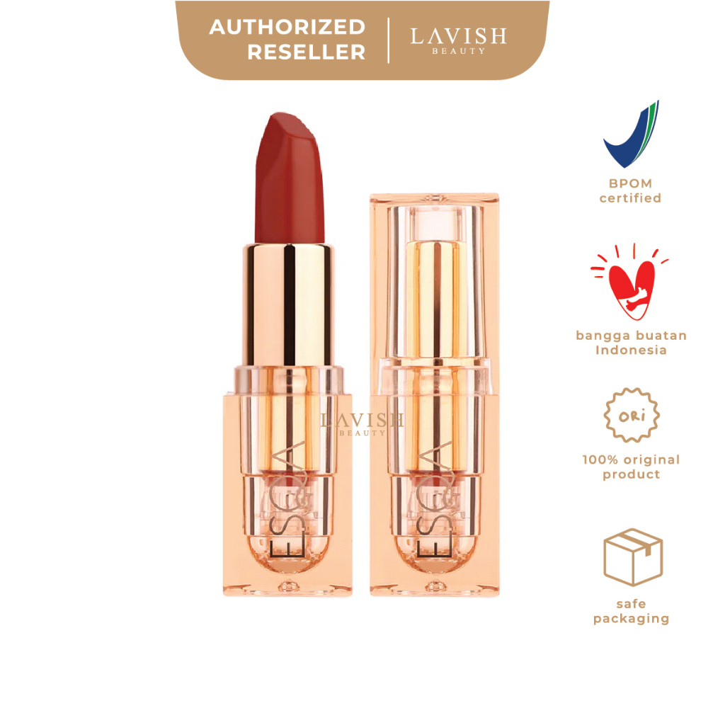 Jual ESQA Cloud Kiss Refillable Powder Lipstick | Shopee Indonesia