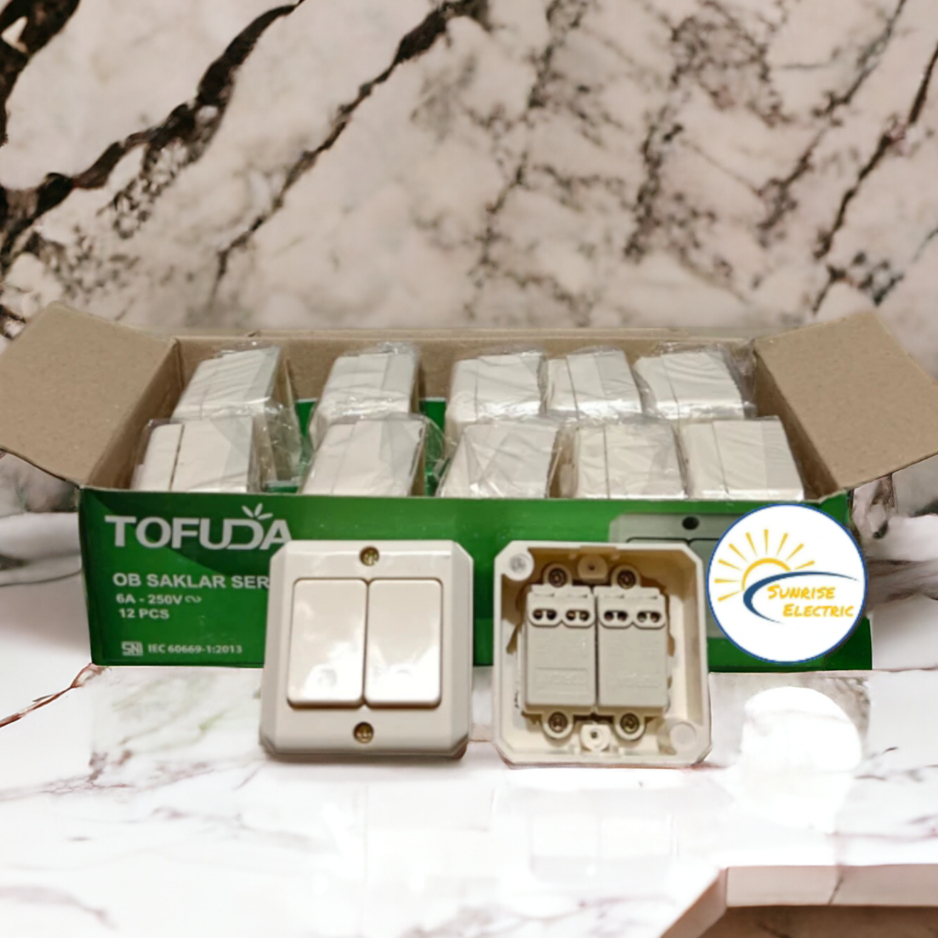 Jual Paket 1 Box isi 12 Pcs Tofuda OB Saklar Seri / Saklar Engkel ...