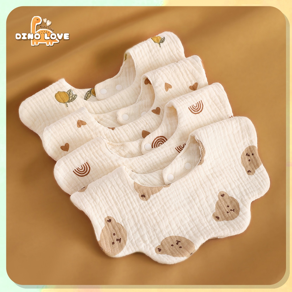 Jual DINO LOVE Celemek Bayi Premium 25 *25 cm Baby Bibs Cloth ...