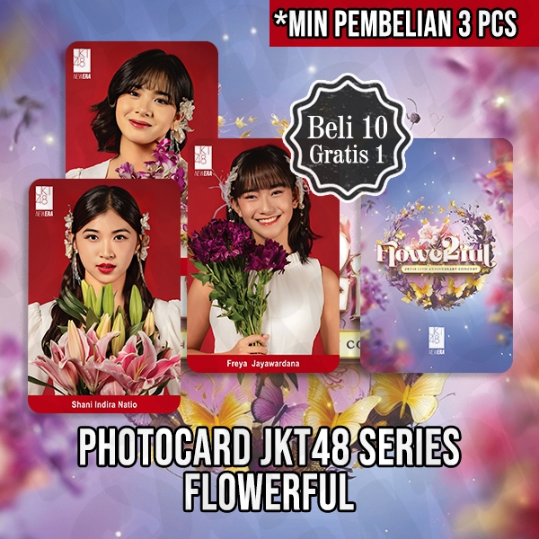Jual PHOTOCARD JKT48 12 Anniversary JKT48 FLOWERFUL UNOFFICIAL | Shopee Indonesia