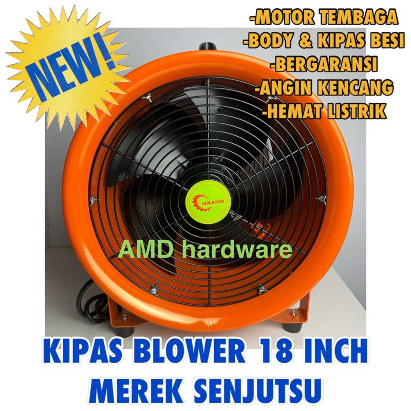 Jual Kipas Angin Exhaust Fan Portable Ventilator Blower 18" inci Westco 450 mm Mesin Penghisap ...