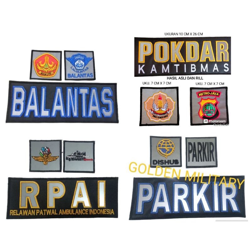 Jual logo bordir Balantas ,logo bordir banser, handbag balantas ...