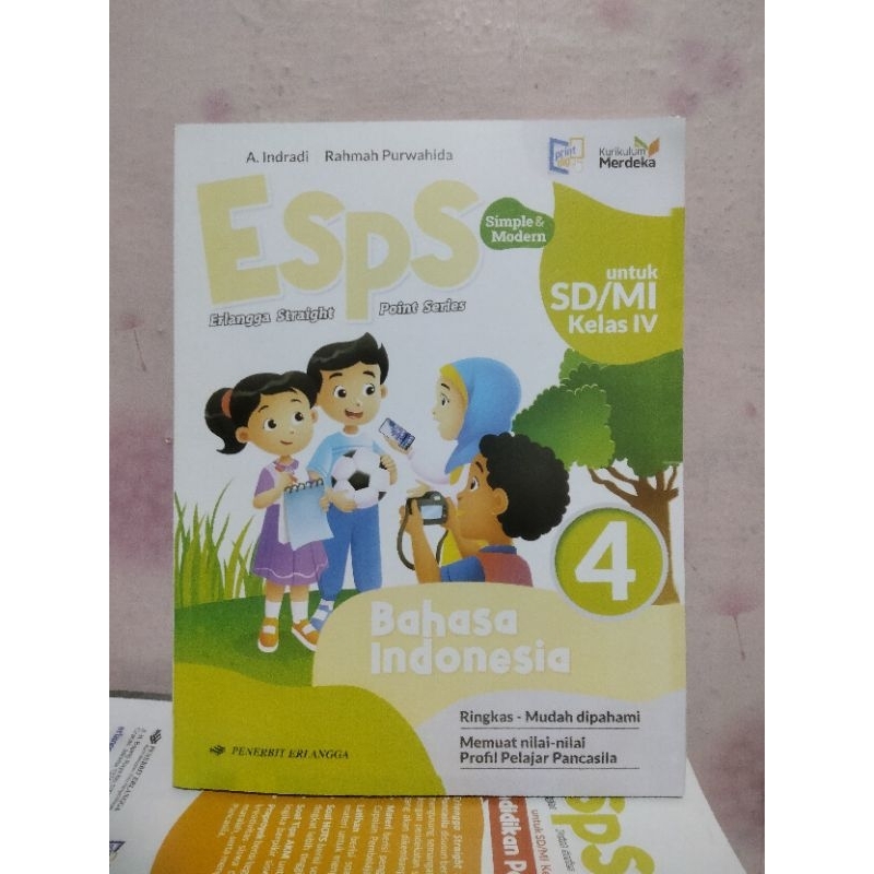 Jual buku esps bahasa Indonesia kelas 4/IV sd/mi Erlangga kurmer kurikulum merdeka | Shopee ...