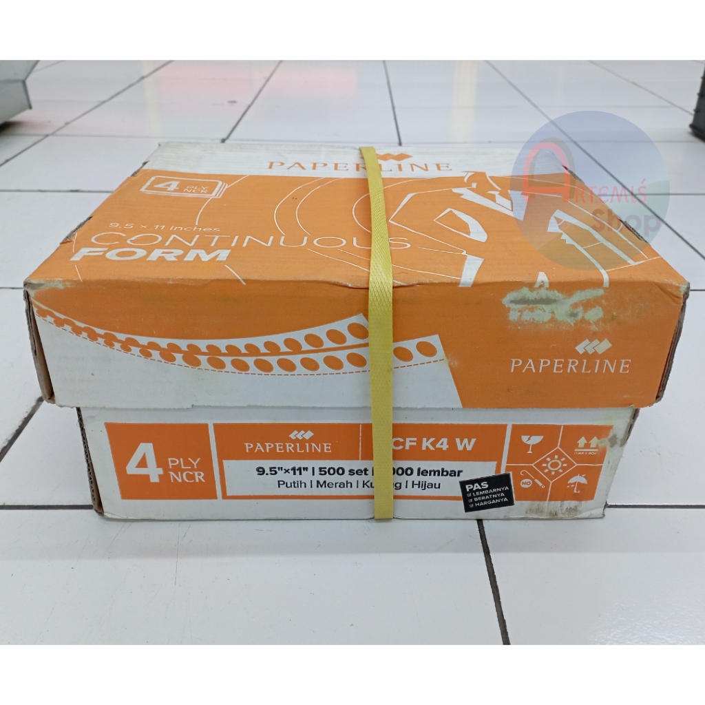 Jual Kertas Continuous Form PAPERLINE 4 Ply K4 Warna Kertas Komputer CF ...