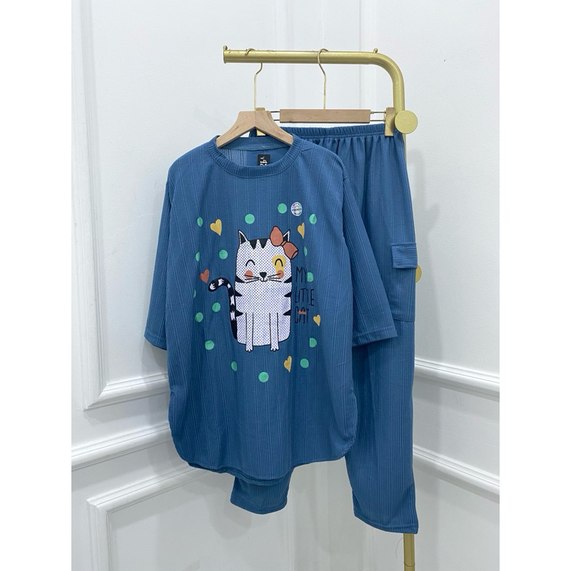 Jual STELAN KNIT SETCEL MURAH CARGO MOTIF JUMBO HALUS LEMBUT XXL KARET ...