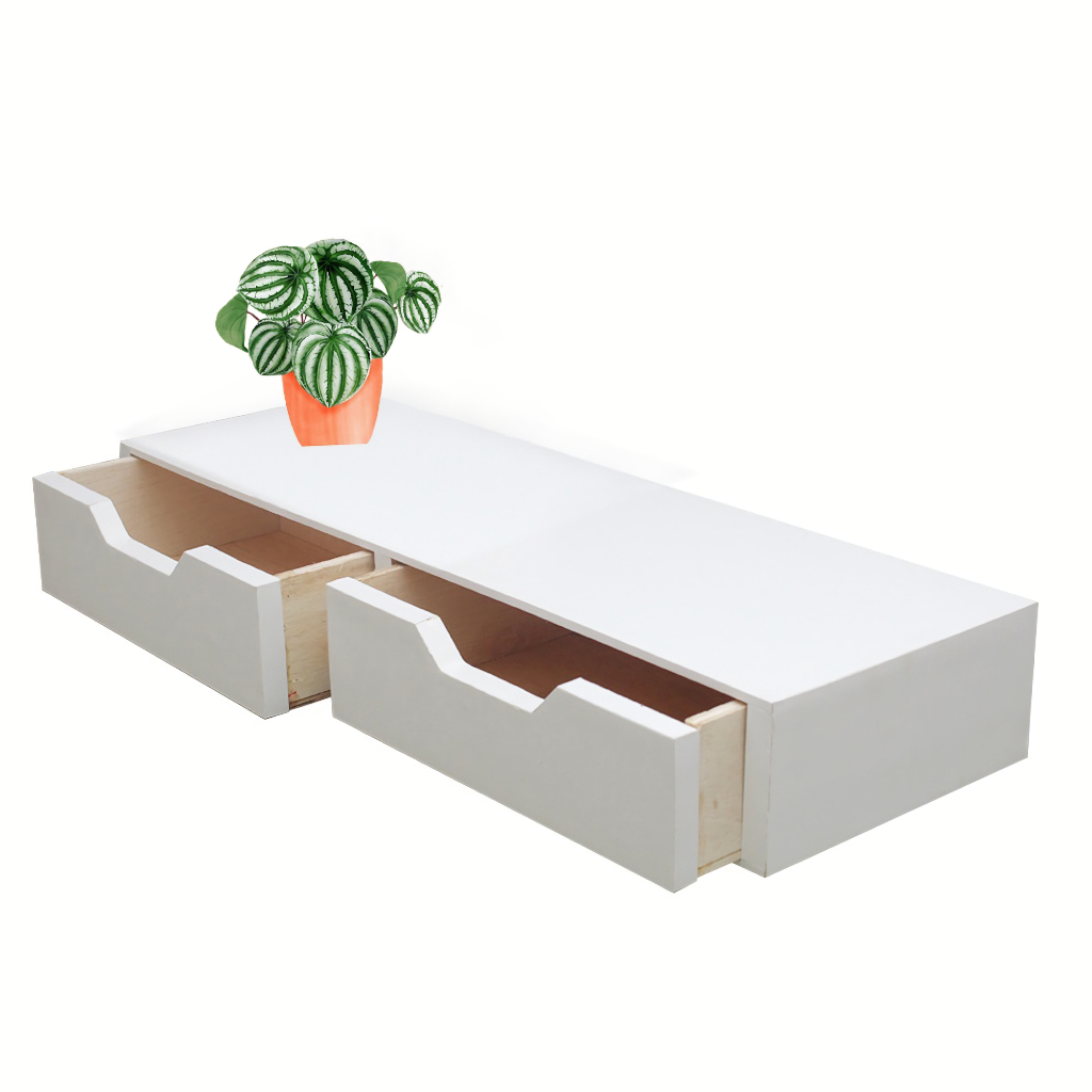 Jual Rak Dinding Ambalan Laci Tempel Melayang 2 Pintu - Meja Laci Rias ...