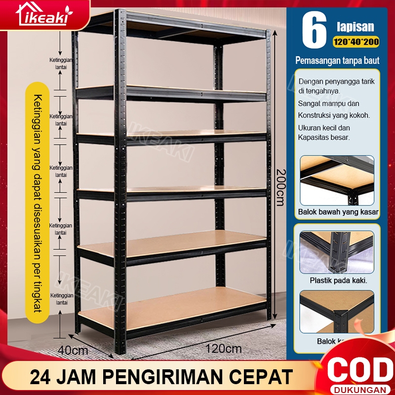 Jual Rak Besi Hitam Murah Rak Besi Serbaguna Rak Tingkat Serbaguna ...