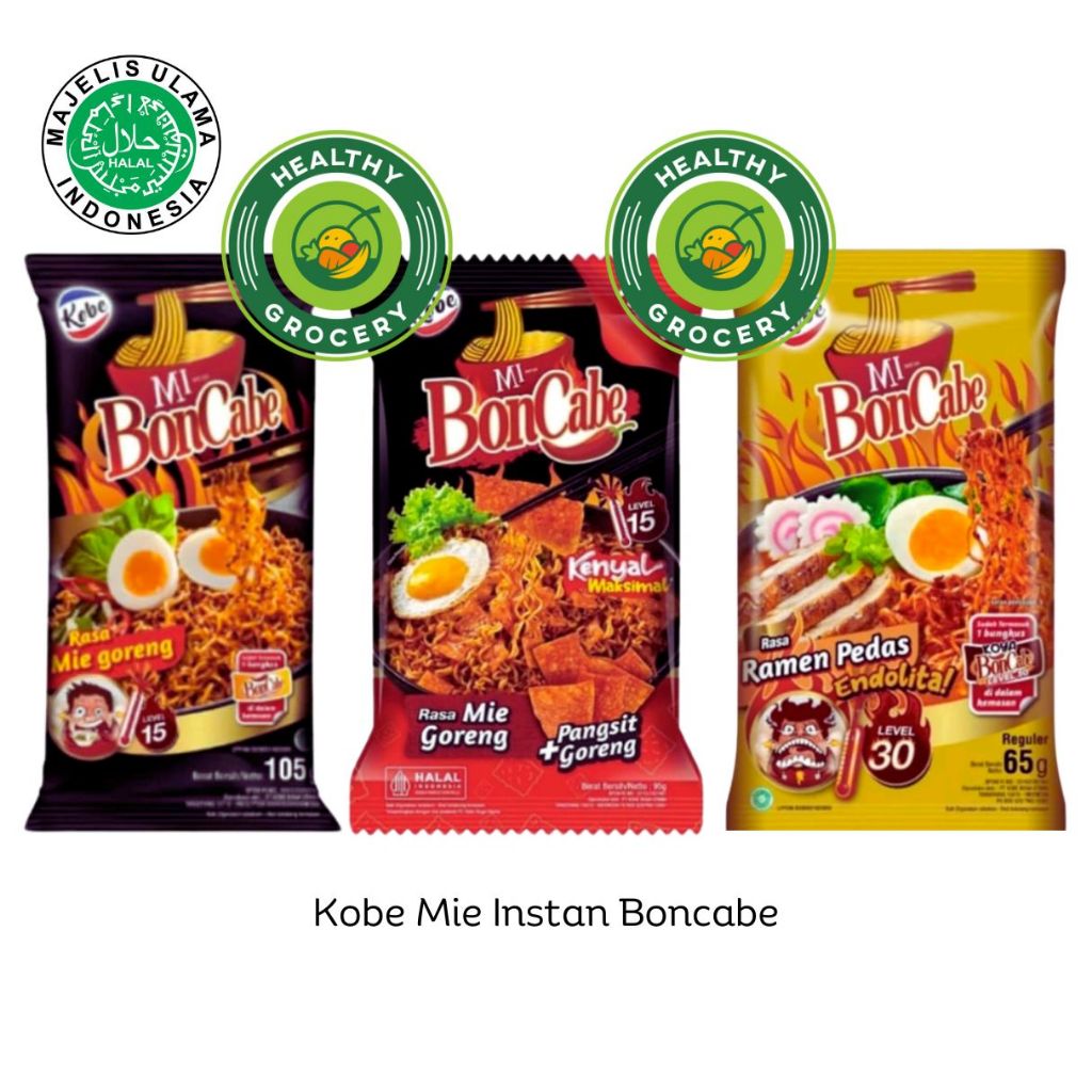Jual Kobe Mie Instant Bon Cabe Level 15 105gr / Level 30 65gr / Level ...