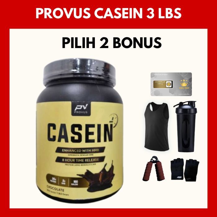Jual PROVUS CASEIN 3 LBS SUSU TIME RELEASE HMB WHEY PROTEIN HALAL ...