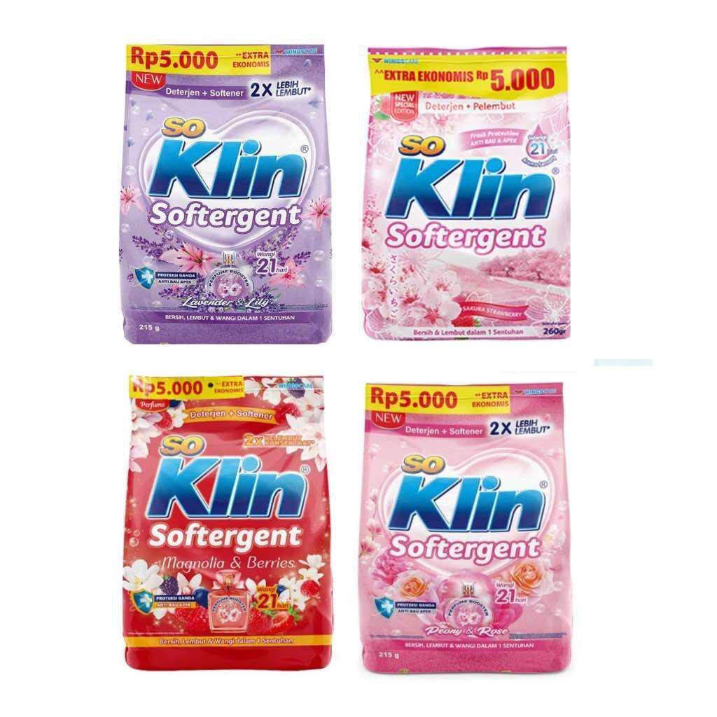 Jual So klin Detergent Bubuk Rp. 5000 (VARIASI RANDOM) | Shopee Indonesia