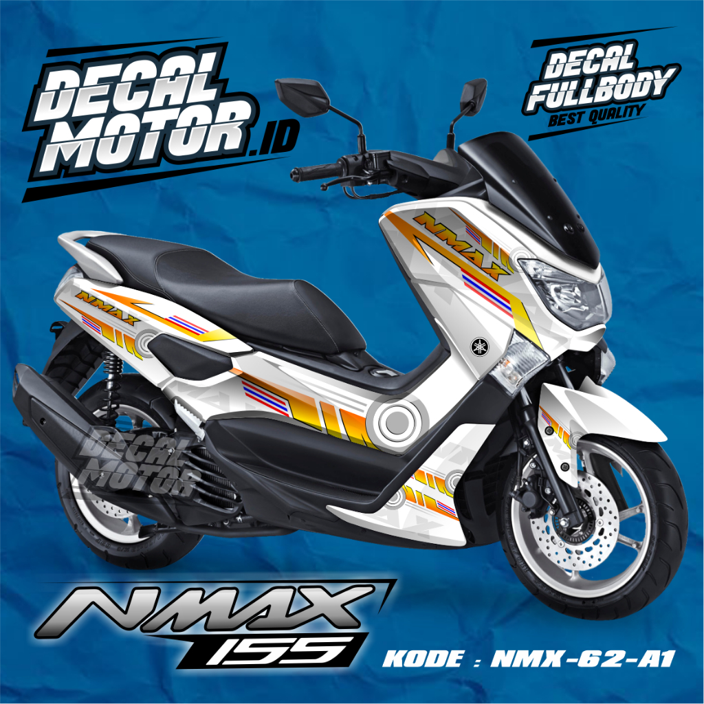 Jual Decal Stiker NMAX 150 155 CC Tahun 2015-2019 Motif Terbaru Desain ...