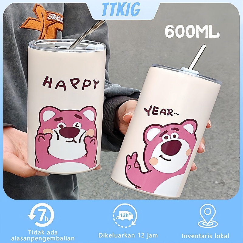 Jual Tumbler Minum Botol Minum Aesthetic Botol Minum Lotso Botol Minum ...