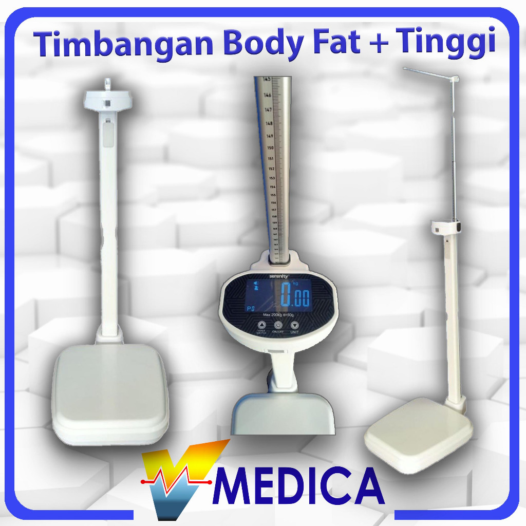 Jual Timbangan Badan Digital BMI + Tinggi Badan Serenity HWD-01/ Body ...