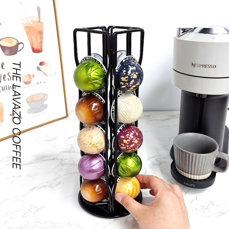 Jual NESPRESSO VERTUO Capsule Rack Holder Storage | 360 Rotating ...