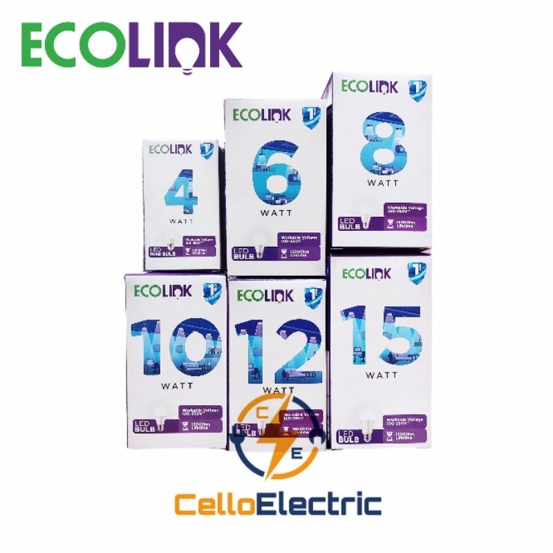 Jual Led Ecolink 4w 5w 7w 9w 11w 15w 19w - Lampu Ecolink Led Bulb ...