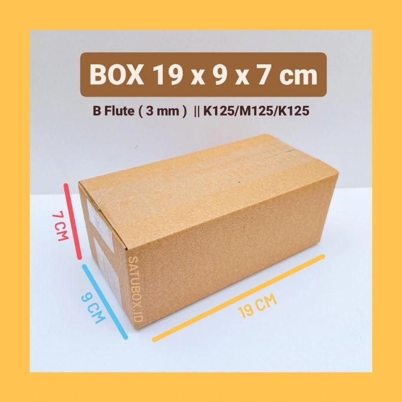 Jual kardus packing karton box polos uk. 19 x 9 x 7 cm single wall 3mm ...