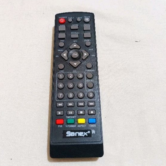 Jual REMOT REMOTE SET TOP BOX DVB-T2 SANEX | Shopee Indonesia
