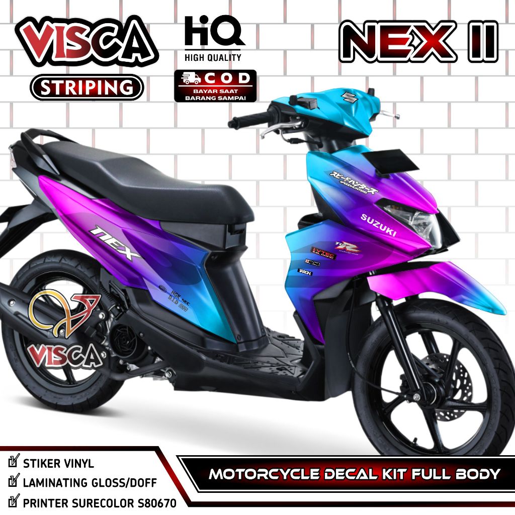 Jual Decal Nex 2 Full Body - Stiker Motor Nex II Fullbody - Dekal ...