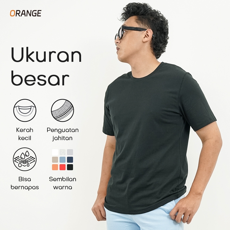 Jual Kaos Polos Pria T-shirt Cotton Combed 30s round neck reguler fit ...