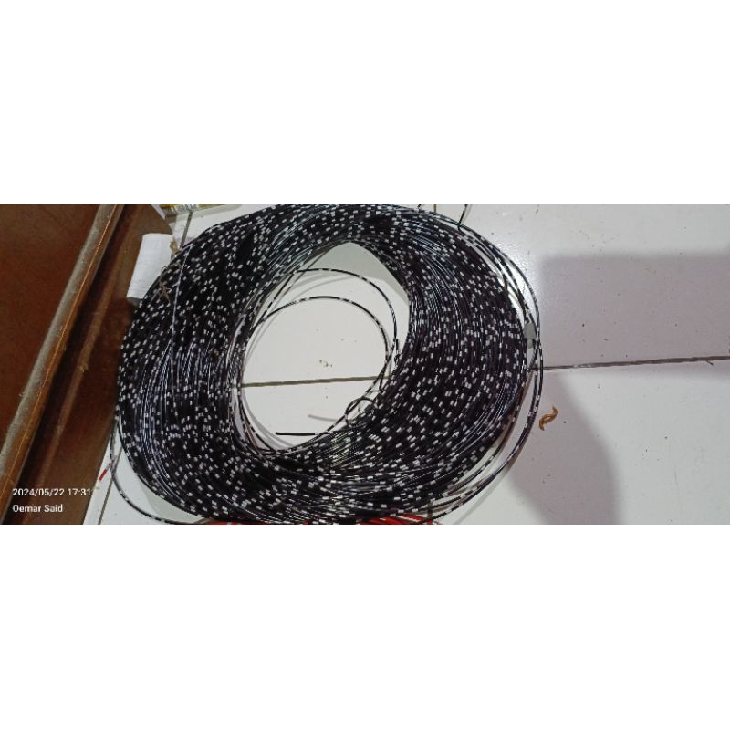 Jual Kabel belang hitam putih dan merah putih 1Meter | Shopee Indonesia