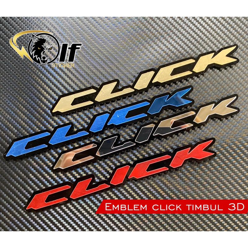 Jual EMBLEM HONDA CLICK STIKER TIMBUL LOGO HONDA VARIO CLICK 1 SET ...