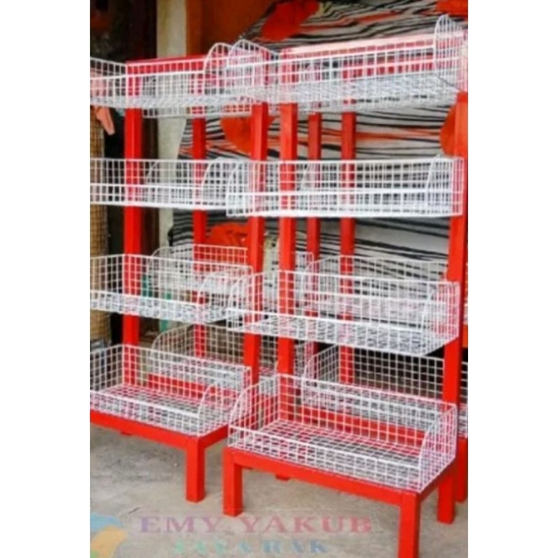 Jual rak ciki Snack warung 4 susun | Shopee Indonesia