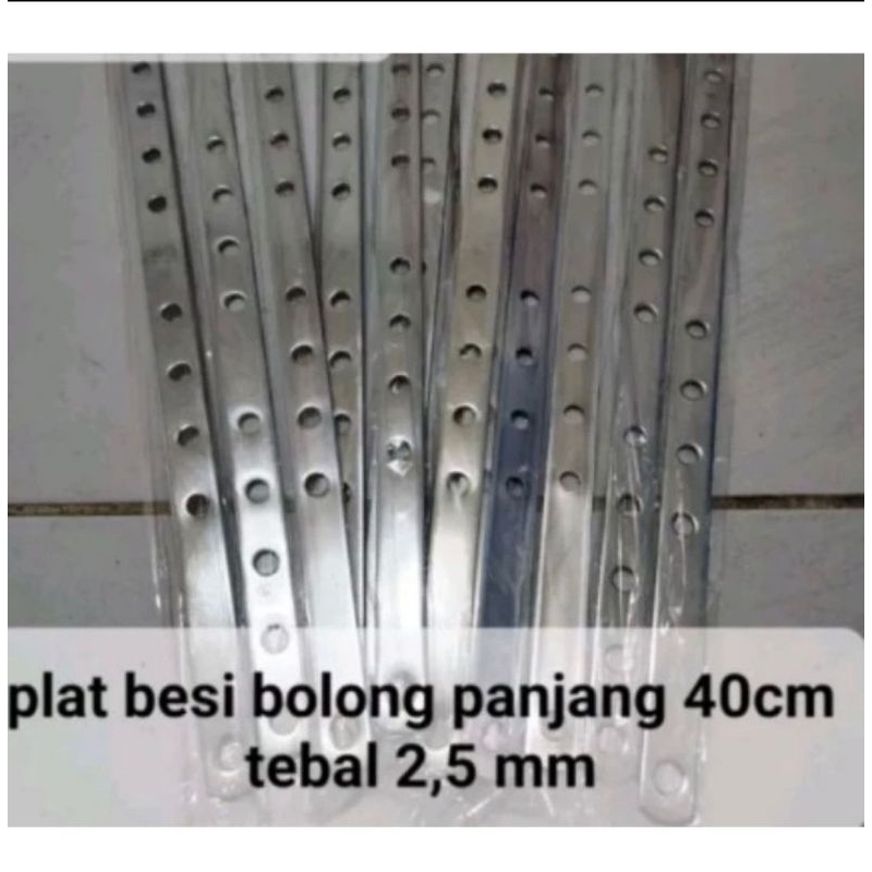 Jual Tiang Breket Panel Plat Besi Bolong Chrome Universal | Shopee ...