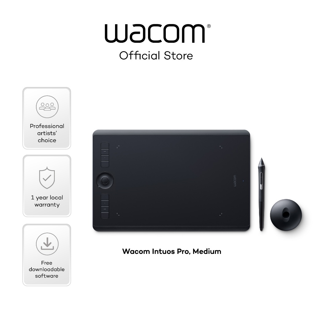Jual Wacom Intuos Pro Medium PTH-660/K0-CX Black | Shopee Indonesia