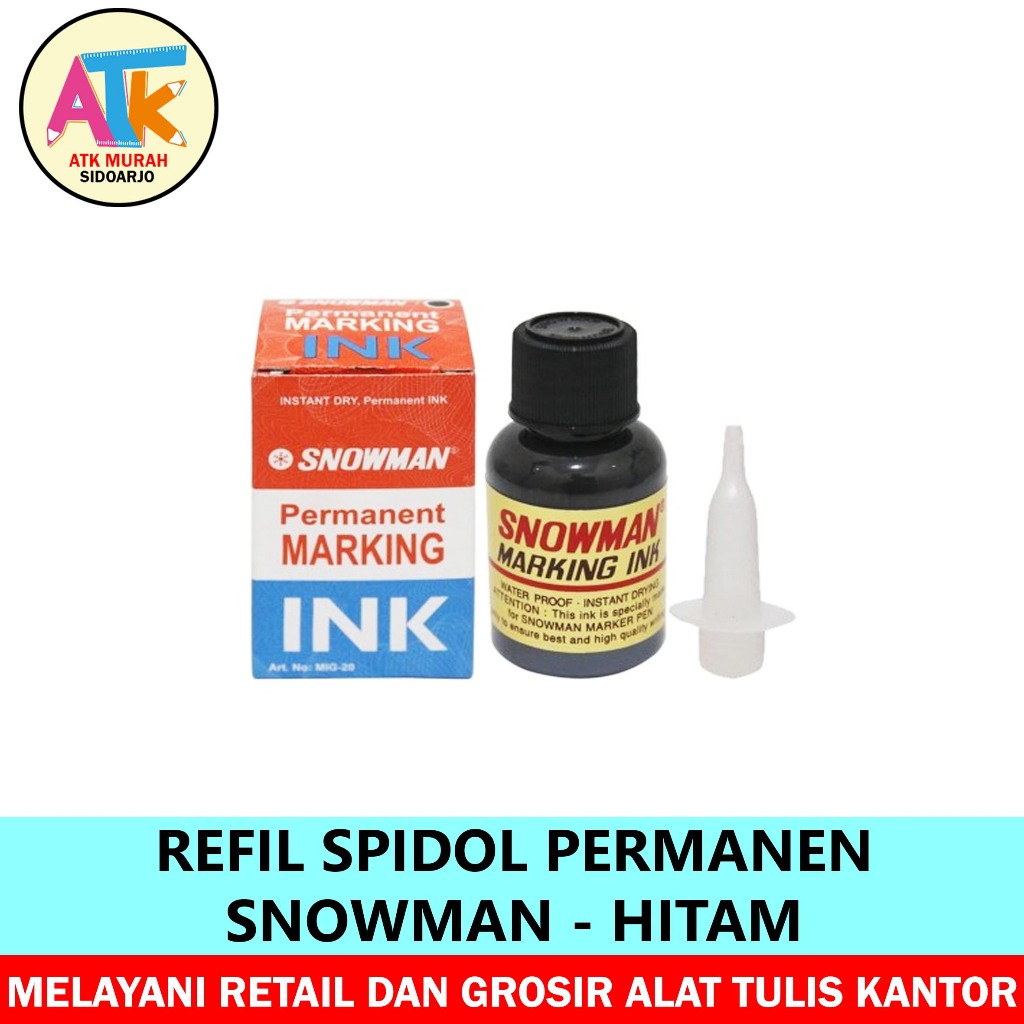 Jual REFIL SPIDOL SNOWMAN PERMANEN | Shopee Indonesia
