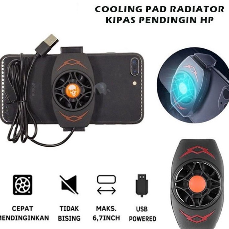 Jual Cooling Pad Fan X13 Kipas Pendingin HP Gaming Mobile Phone ...