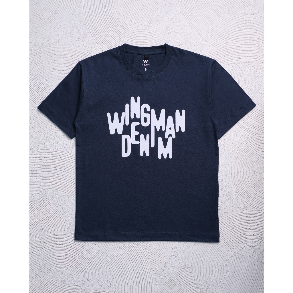 Jual WINGMAN DENIM - LOGO TYPE NAVY | Shopee Indonesia