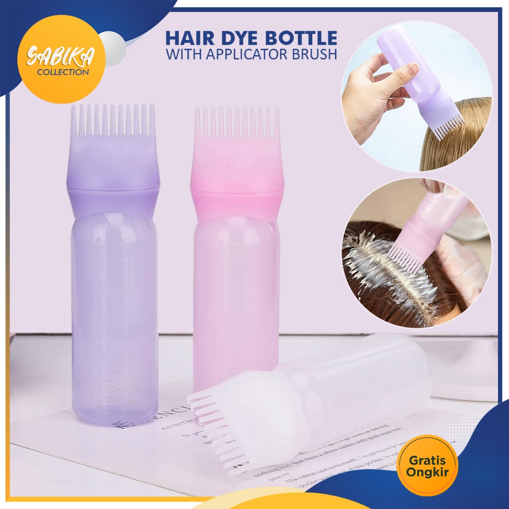 Jual Botol Pewarna Rambut Dengan Kuas Aplikator Hair Dye Bottle With ...