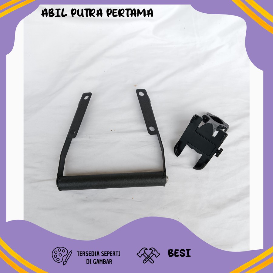 Jual Paket Holder Hp Cb 150 X Dan Holder Alumunium C1 Paket Breket Cbx ...