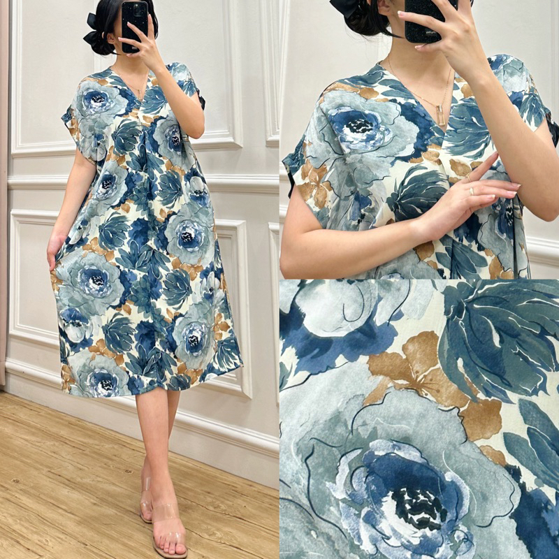 Jual Amariel Ava Dress Daster Nyaman Adem Bumil Friendly | Shopee Indonesia