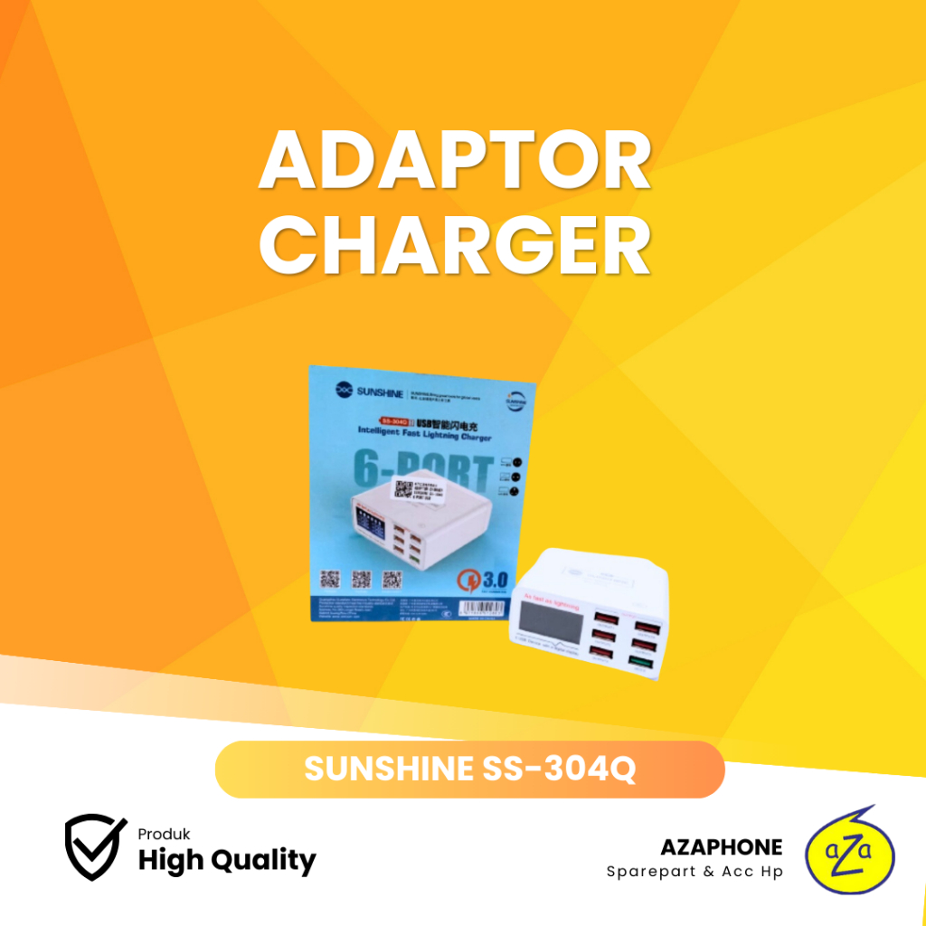 Jual Adaptor Charger Sunshine SS-304Q SS304Q 6 Port USB | Shopee Indonesia